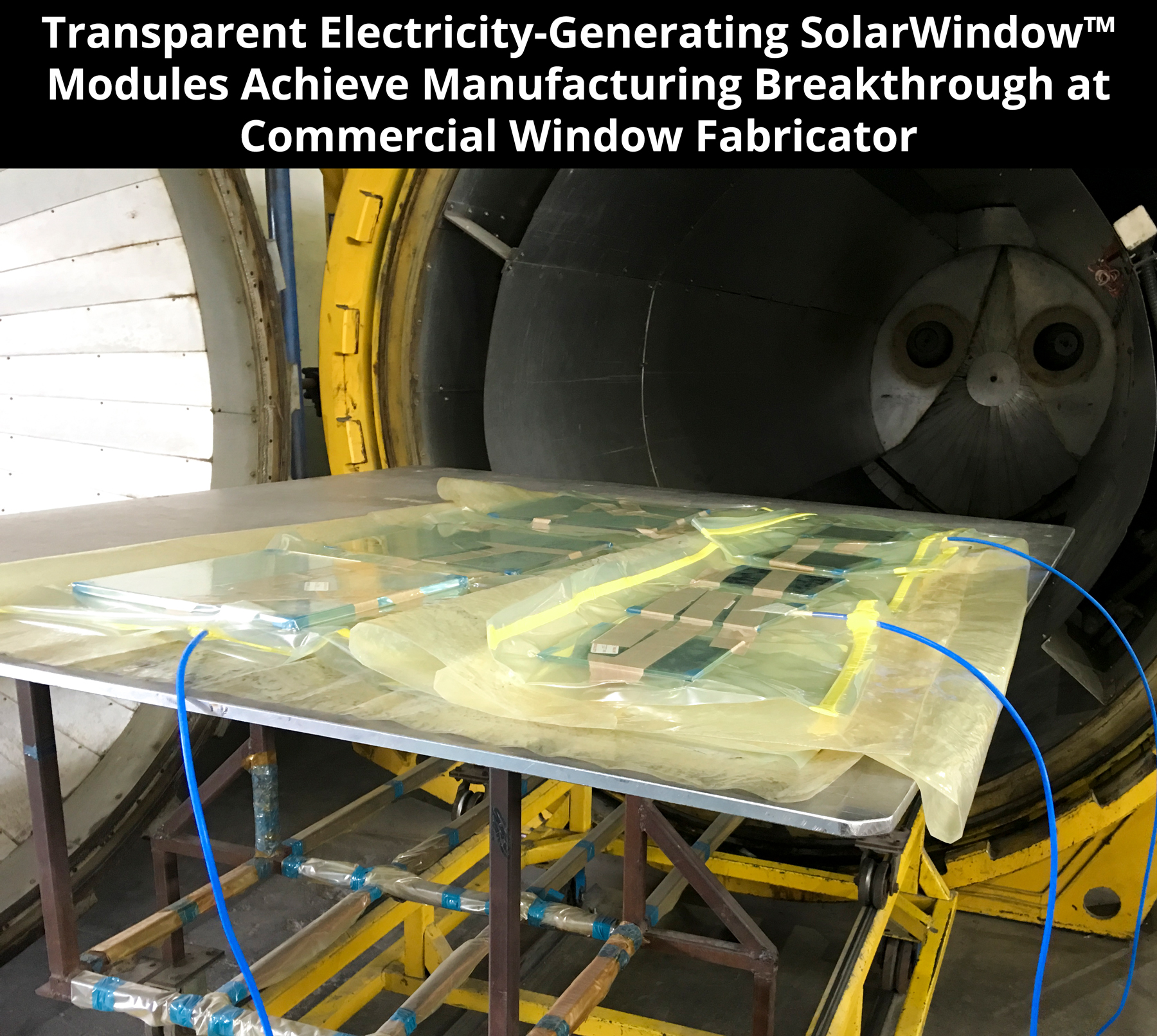 SolarWindow Breakthrough: Electricity-Generating Glass Processed at ...
